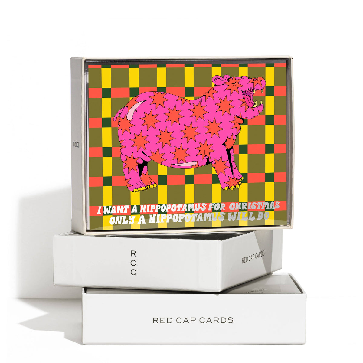 Red Cap Cards - Christmas Hippo holiday greeting card – Windmill City ...