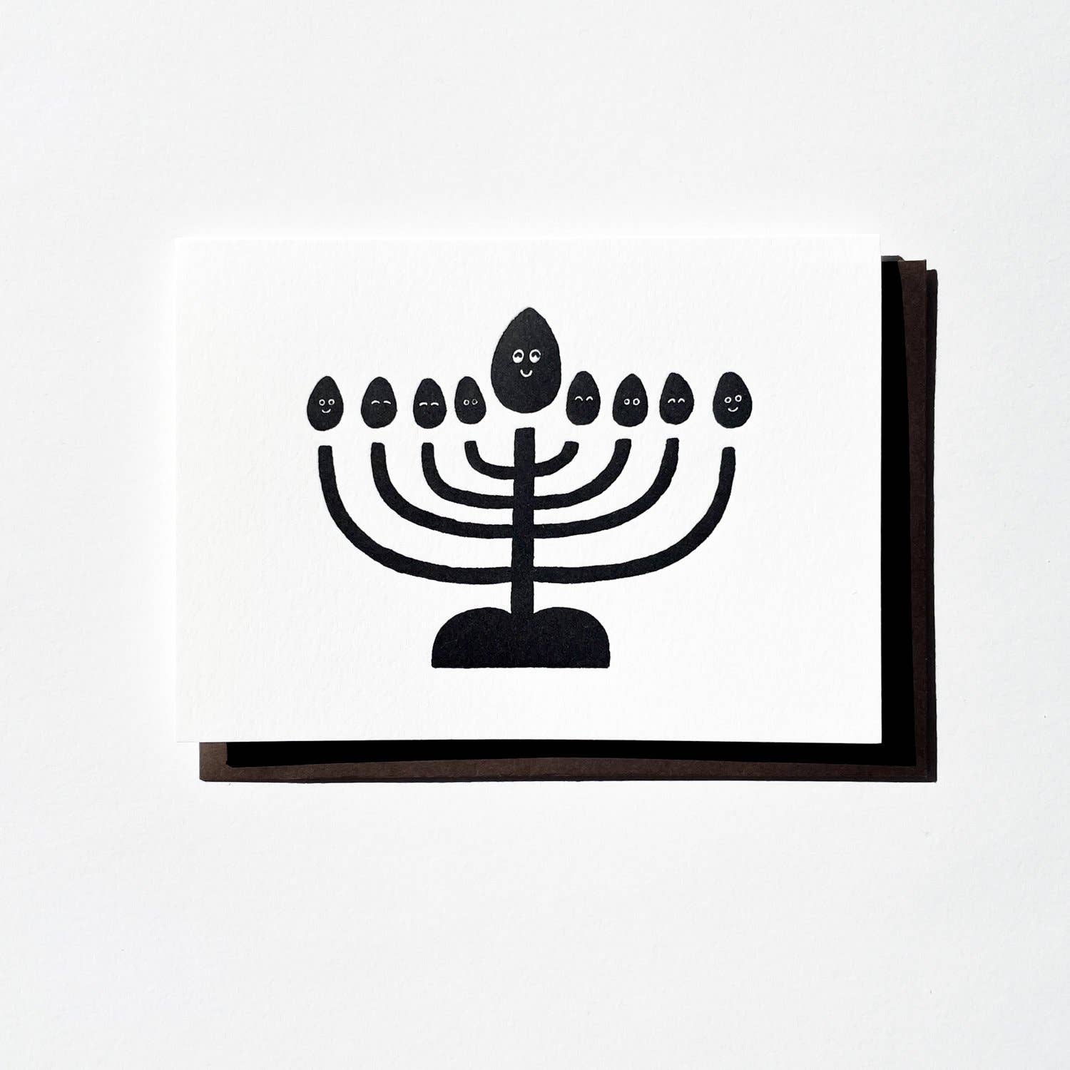 oitama - Letterpress Card - Hanukkah Menorah – Windmill City Super #1