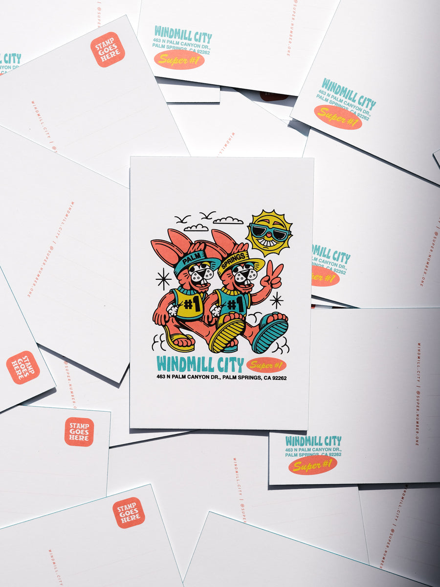 Seeing Double Postcard – Windmill City Super #1