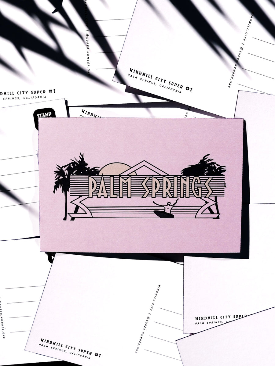 Palm Springs Surfer Postcard – Windmill City Super #1